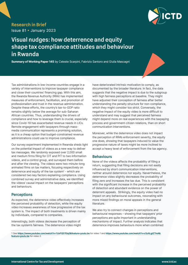 Visual Nudges: How Deterrence and Equity Shape Tax Compliance Attitudes ...